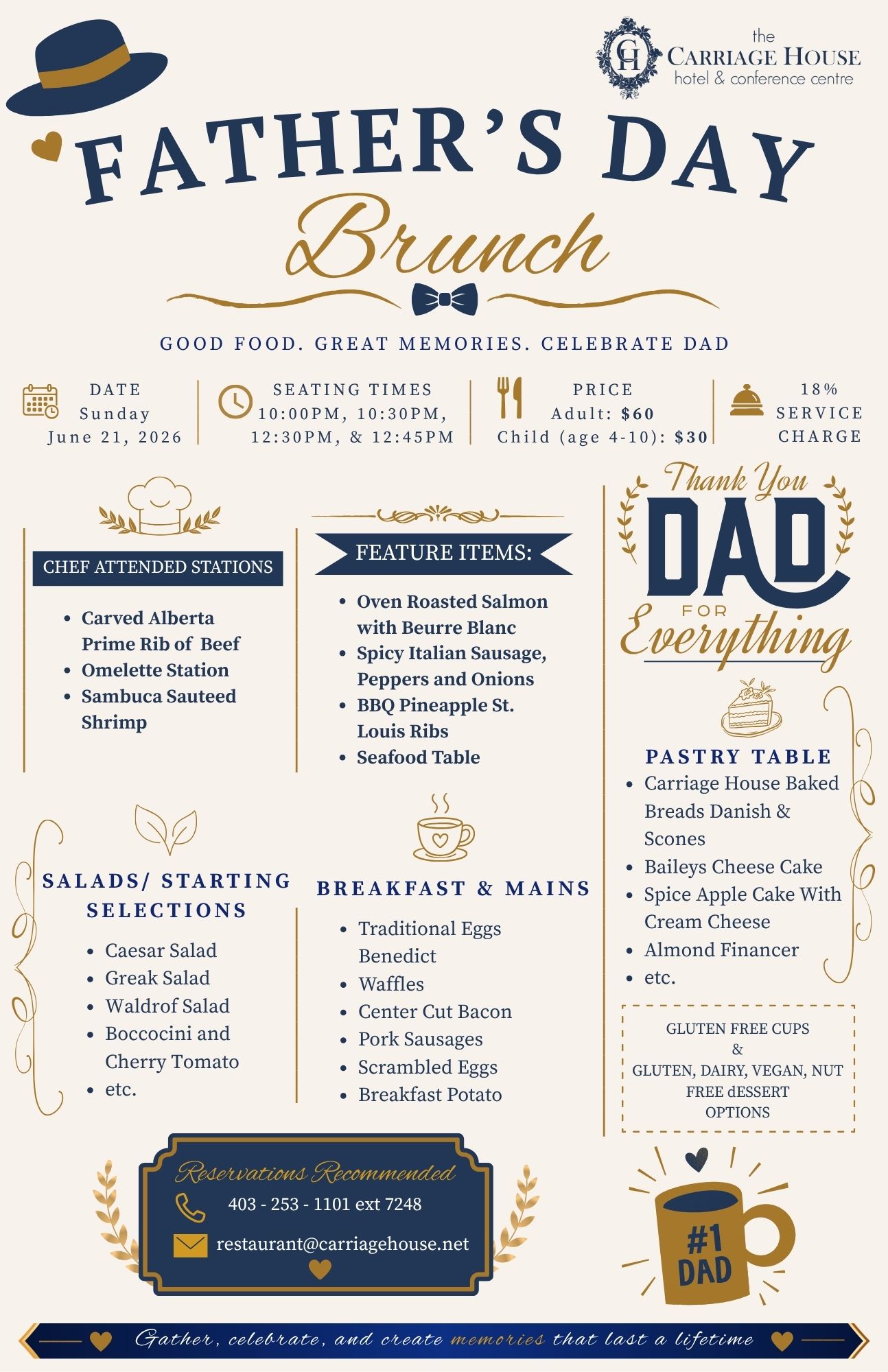 Signature Brunch Buffet Series - Carriage House Hotel
